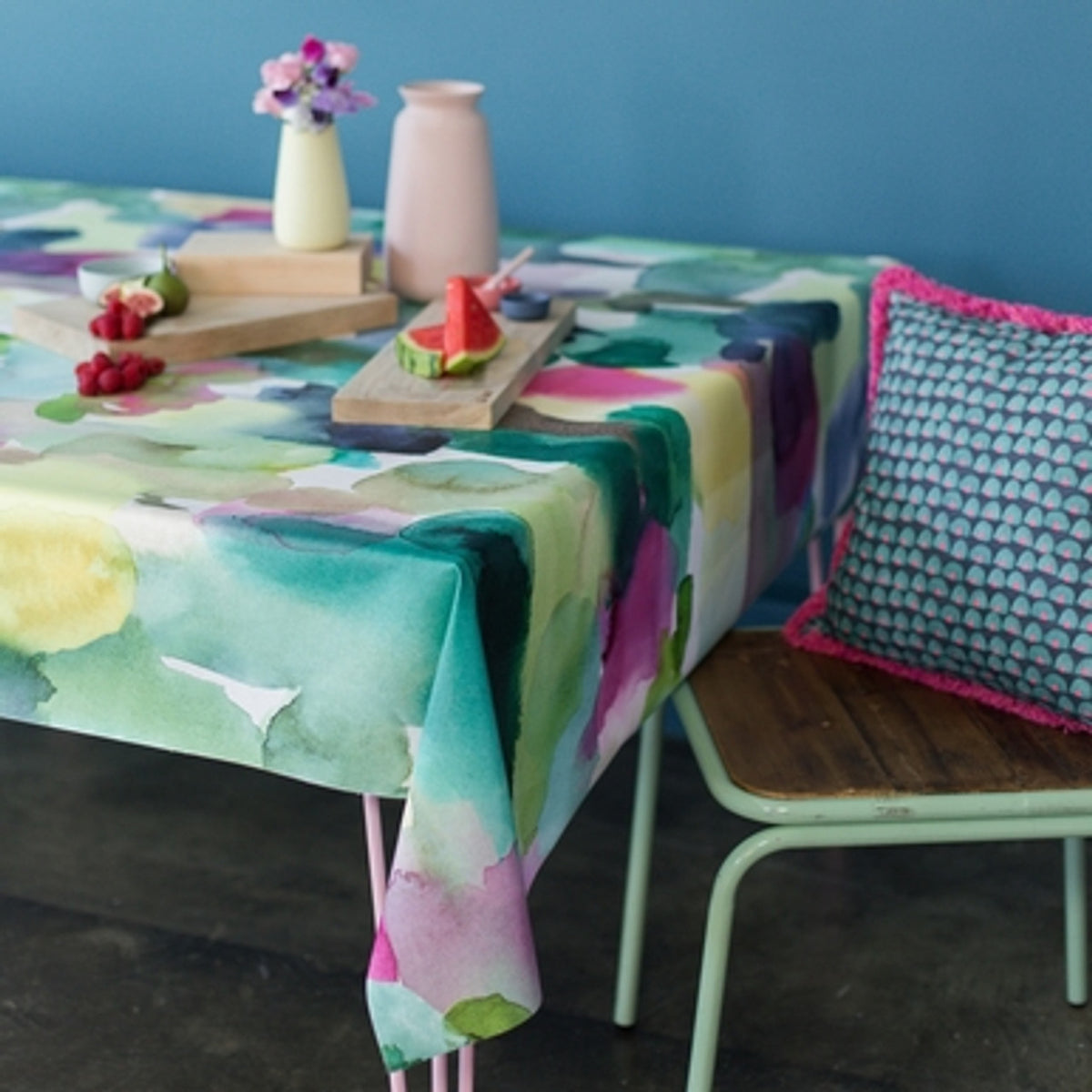 Oil Cloth Fabric - Printed Floral & Abstract | Bluebellgray