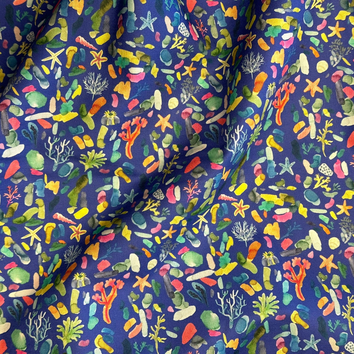 Wee Blue Bell Rockpool Deep Sea Craft Fabric – Bluebellgray