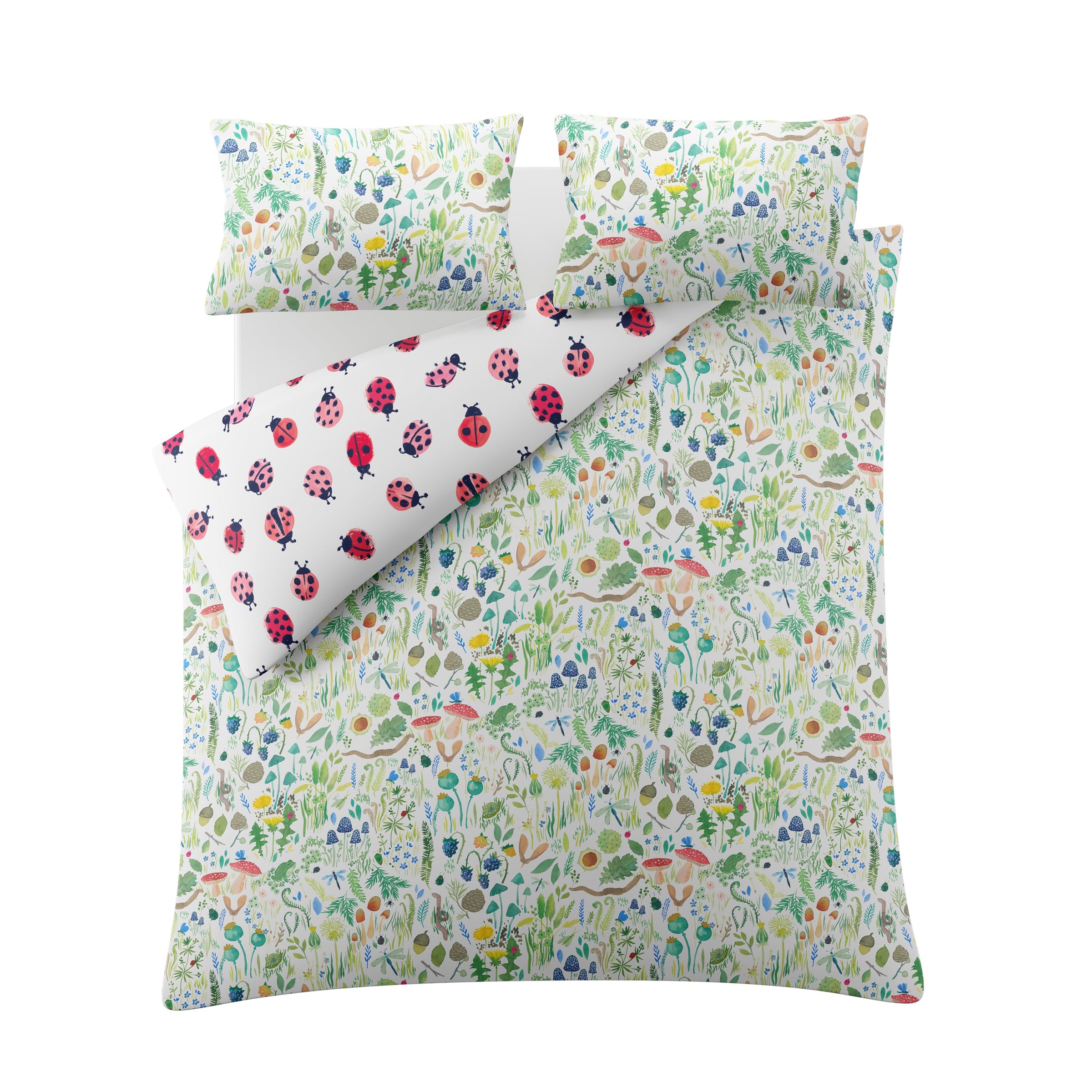 Wee Blue Bell Garden Explorer Reversible Duvet Cover Set – Bluebellgray