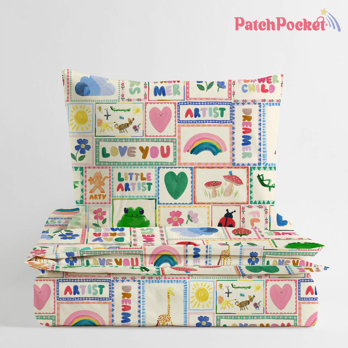 Wee Blue Bell Patchwork Duvet Cover Set – Bluebellgray