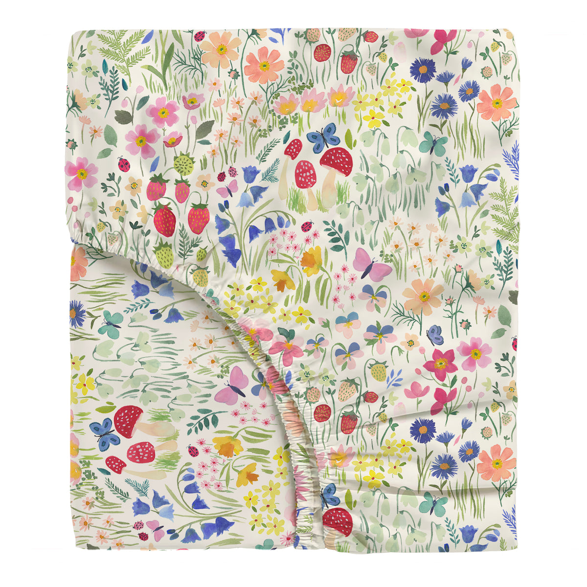 Wee Blue Bell Secret Garden Fitted Sheet – Bluebellgray
