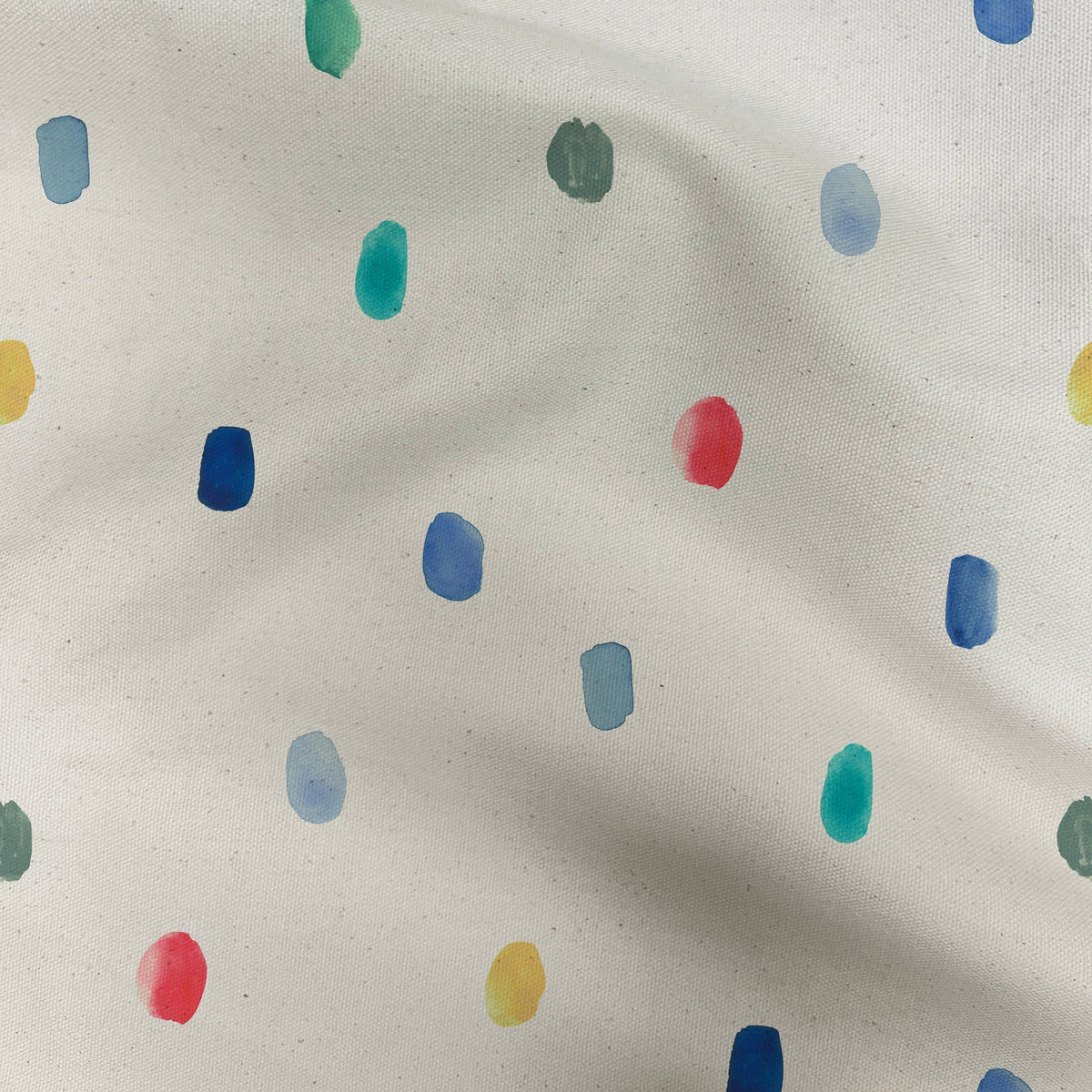 Wee Blue Bell Finger Painting Fabric Sample – Bluebellgray