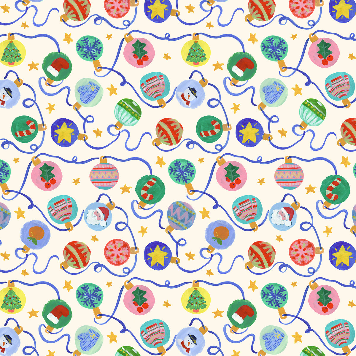 Wee Blue Bell Oh Baubles Craft Fabric – Bluebellgray