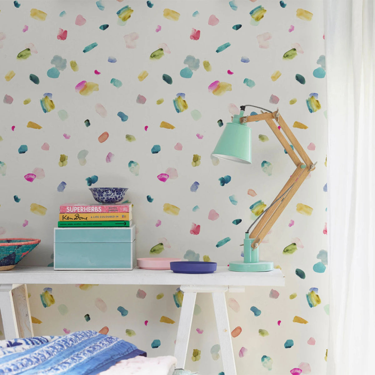 Kit Wallpaper Sample - Bluebellgray